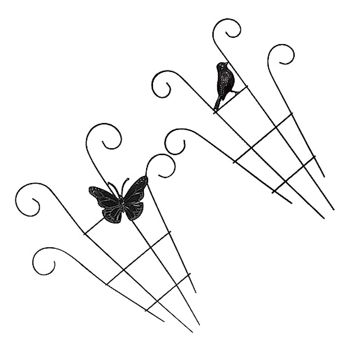 Yardwe 10 Pcs Vegetable Plants Flower Plant Flower Support Vegetable Plant Cage Plant Trellis for Climbing Potted Plant Support Trellis for Potted Plants Outdoor Potted Plant Trellis Rose