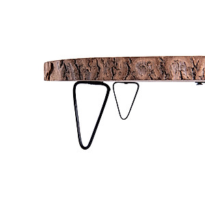 Creative Co-Op Decorative Paulownia Wood Pedestal, Natural