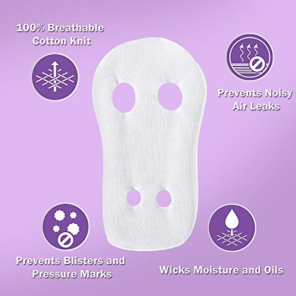 RemZzzs Nasal Pillow Cpap Mask Liners (7A-NPK) - Reduce Noisy Air Leaks and Painful Blisters - Cpap Supplies and Accessories - Compatible with ResMed Respironics and Fisher Paykel