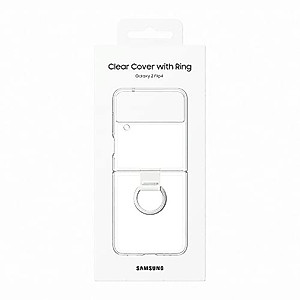SAMSUNG Galaxy Z Flip4 Official Clear Cover with Ring Transparent