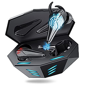 Wireless Earbuds Noise Cancelling,48 Hours Playtime Low latency Gaming Earbuds 5.3 Bluetooth Headphone IPX5 Waterproof Immersive Deep Bass Bluetooth EarBuds Compatible with Apple & Android&PS4/PS5