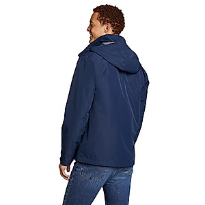 Eddie Bauer Men's Rainfoil Packable Jacket, Waterproof, Black, Medium