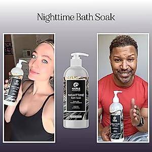 Luxury Nighttime Bubble Bath for Women - Aromatherapy Sleep Bath Soak for Women Relaxing and Nourishing Vegan Formula with Lavender Essential Oil and Shea Butter - Sulfate Paraben and Phthalate Free