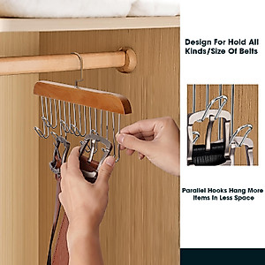 Belt Organizer Belt Hanger for Closet,Bra Hangers for Closet Organizer,360°Rotating Closet Organizers for Dorm & Apartment for Blet Bra Tank Top