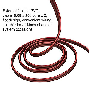 Yuchenfeng 1/4 TS to Banana Plugs Speaker Cable 6.35mm TS to Banana Plugs Speaker Audio Wire 1/4 TS Male to Dual Banana Plugs 14AWG 16.4FT OFC Hi-Fi Speaker Cable for DJ Applications Mixers