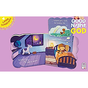 Good Night, God - Lift-a-Flap Board Book Gift for Easter Basket Stuffer, Christmas, Baptism, Birthdays Ages 1-5 (Little Sunbeams)