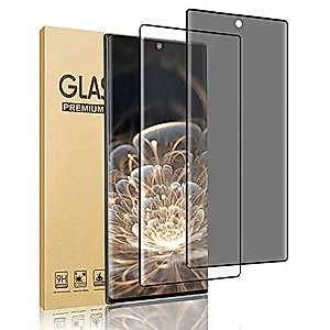 2 Pack Galaxy S23 Ultra Screen Protector, HD Tempered Glass Screen Protector and Privacy Tempered Glass Protector, [9H Hardness] [3D Curved] [Anti-Privacy] For Samsung Galaxy S23 Ultra 5G(6.8 Inch)