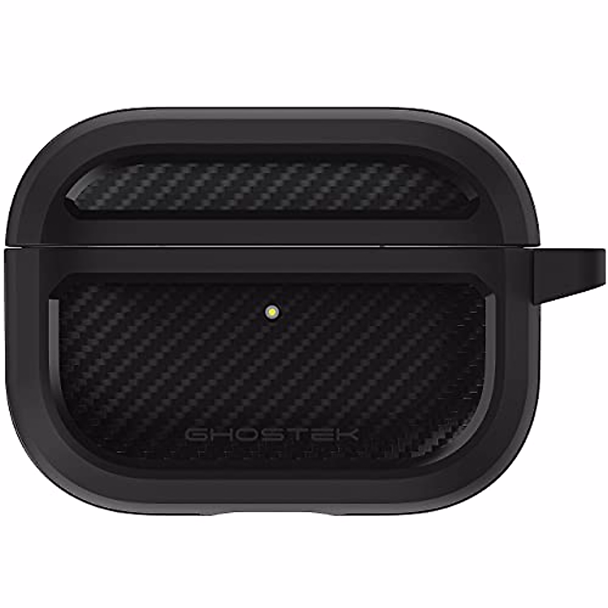 Ghostek CRUSHER Black AirPod Pro Case Carbon Fiber Hard Protective Cover with Matte Finish Design for Men and Women Heavy Duty Dust Guard Earbuds Protection Designed for 2019 Apple AirPods Pro (Black)
