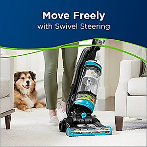 BISSELL 2254 CleanView Swivel Rewind Pet Upright Bagless Vacuum, Automatic Cord Rewind, Swivel Steering, Powerful Pet Hair Pickup, Specialized Pet Tools, Large Capacity Dirt Tank