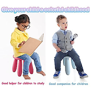 Kids Step Stool, Kindergarten Study Stools, Lightweight Footstools are Sturdy and Durable, Very Suitable for Use in The Kitchen, Bathroom and Bedroom(Light Blue)…