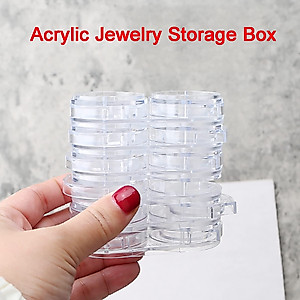 Nail Tip Box False Empty Nail Tips Organizer Storage Box with 12 Number Spaces Storage Case Container Nail Box Plastic Grid Box for Fingernail Crystal, Jewelry, Nail Accessories (Clear)