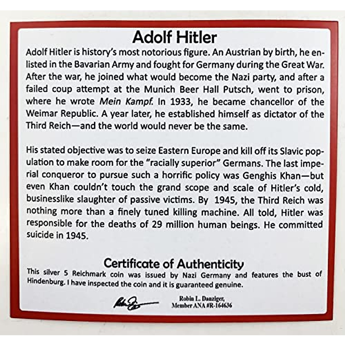 1936 DE - 1939 Nazi German Five Reichsmark WWII $5 Reichsmark Choice Very Fine Details