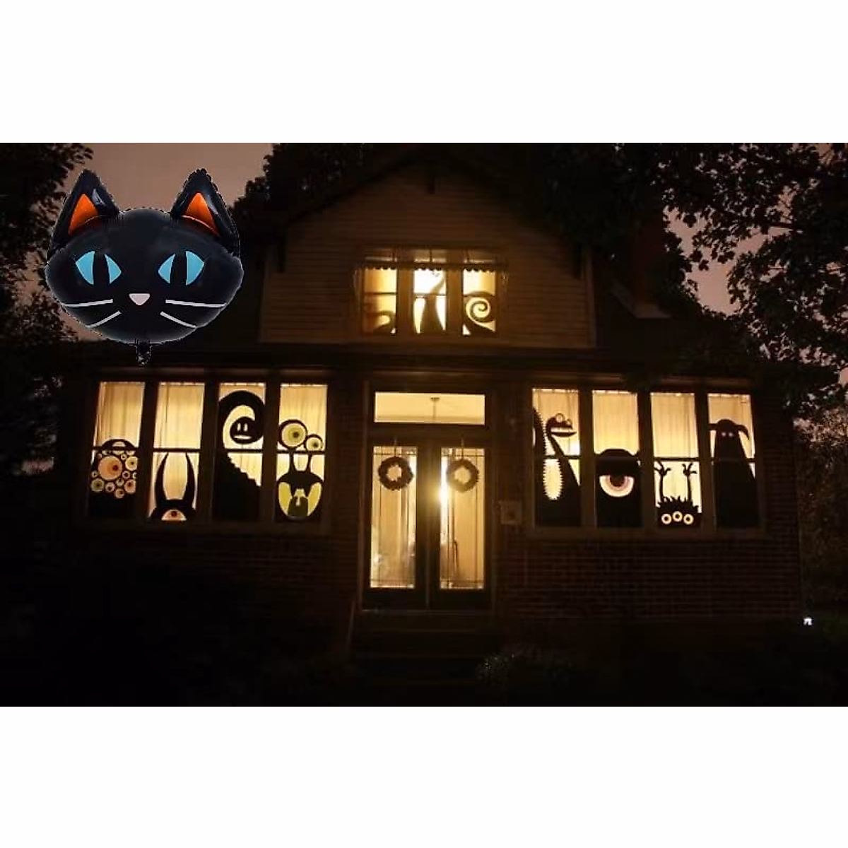 25.6" Black Cat Balloons - Cat Head Foil Balloon Decoration for Halloween Birthday Baby Shower Animal Party Day of Death Decor Supplier 3PCS