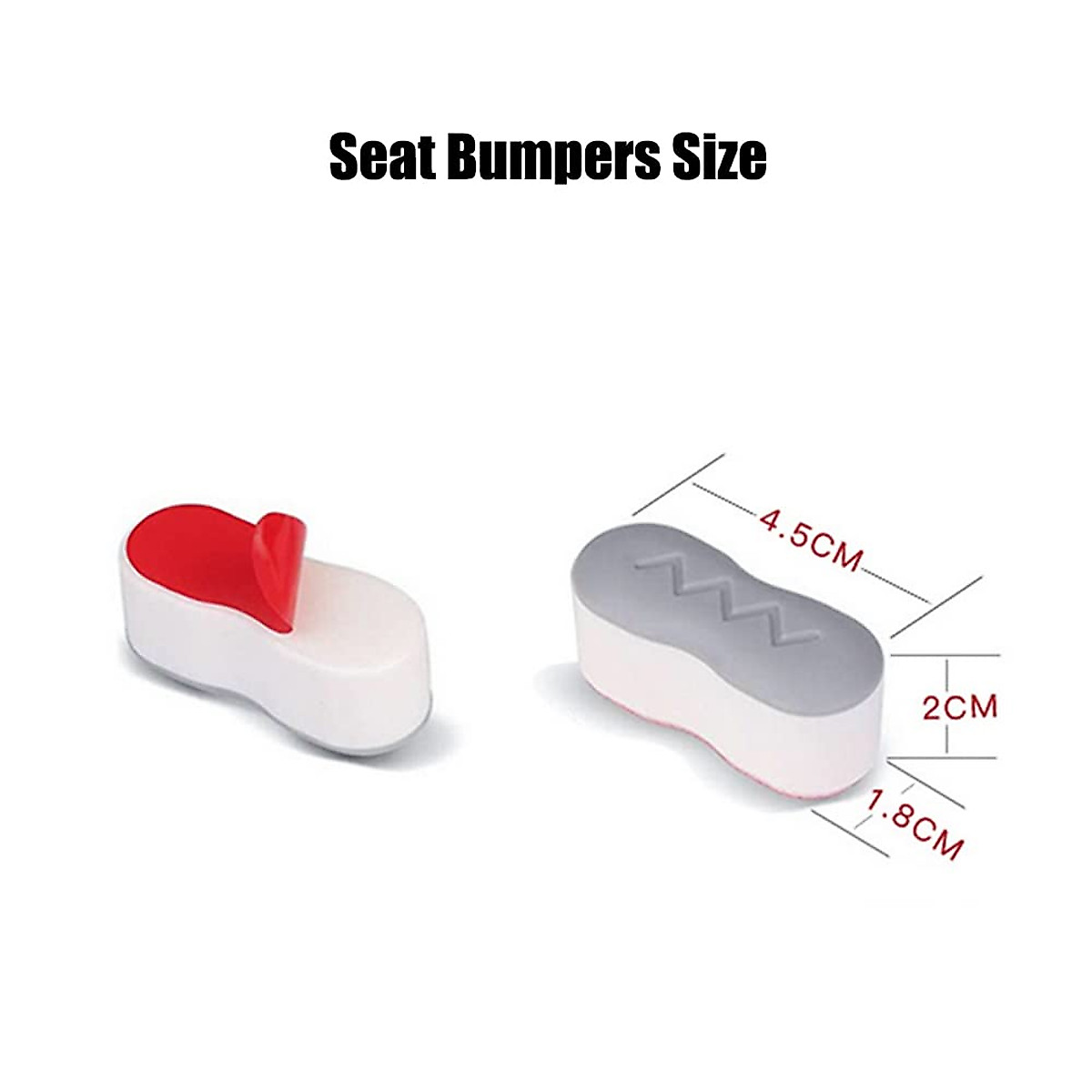 8 Pieces Bidet Toilet Seat Bumpers Height-increasing Pads Universal Toilet Seat Buffer with Strong Adhesive Rubber Bumpers Pads Replacement for Home Hotel Hospital School