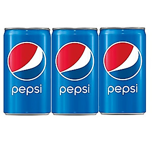 Pepsi and Mtn Dew Mini Can Variety Pack, 7.5 oz Cans, 24 Count(Packaging may vary)