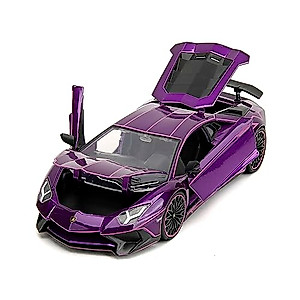 Lambo SV Candy Purple with Pink Graphics Pink Slips Series 1/24 Diecast Model Car by Jada 34656