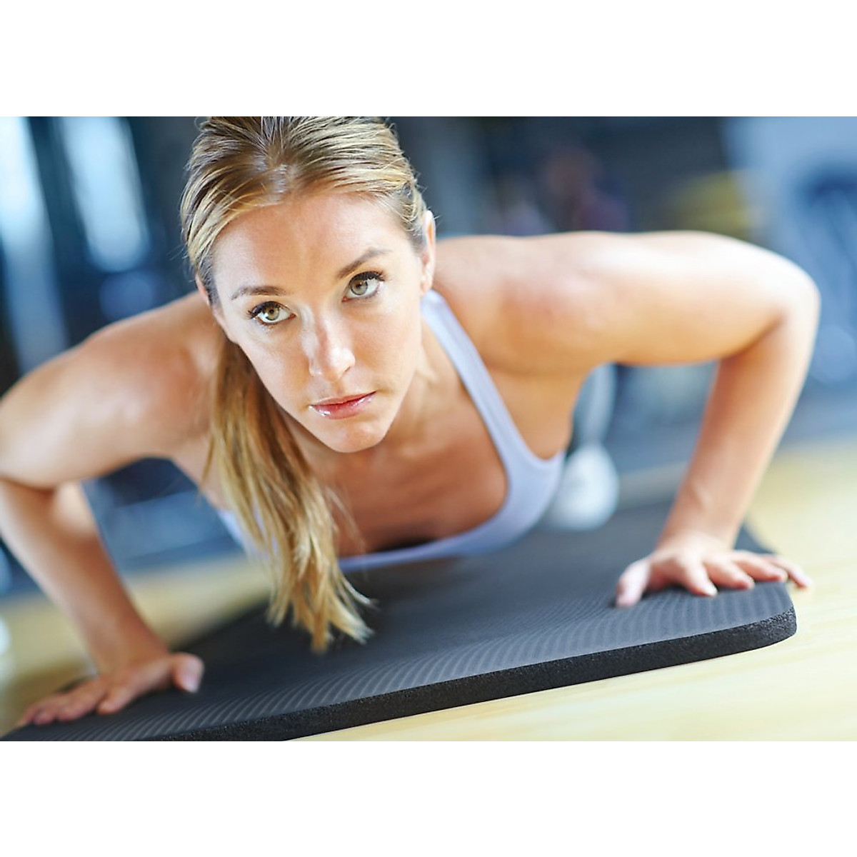 Extra Thick Yoga Mat, 5/8 Inch (16 mm) with No Stick Ridge - Non-Slip Grip Foam Cushion Aid with Carrying Strap for Workouts or Physical Therapy