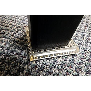 Shepherd Hardware 9083 1-7/8-Inch Spiked Furniture Cup, Clear Plastic, 4-Pack