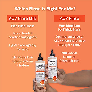 dpHUE Apple Cider Vinegar Hair Rinse, 2 oz - Shampoo Alternative, Scalp Cleanser & Post Workout Rinse - Removes Buildup & Sweat - Protects Natural Hair Oils