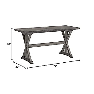 Homelegance Amsonia 72" x 30.5" Counter Height Table, Gray