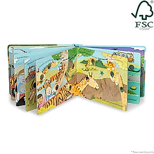 Melissa & Doug Children's Book - Poke-A-Dot: The Wheels on the Bus Wild Safari (Board Book with Buttons to Pop)