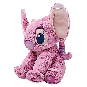 Disney Store Official Angel Medium Soft Toy for Kids, Cuddly Character with Fuzzy Texture and Embroidered Details, Flexible Floppy Ears, Plushy Suitable for All Ages.
