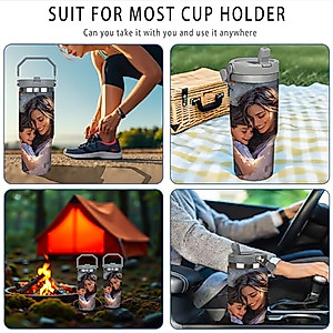 FOCIUZTA 30oz Abstract Artistic Warm Tumbler with lid, Travel Coffee Cup, Ideal for Easter, Mother Day, and birthday gifts