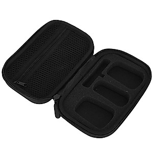 Akozon Microphone Storage Bag Hard Carrying Travel Case Portable Hard Protective Case Storage Bag for Blink 500 B2 Wireless Microphone Black for lavalier Carry case saramonic Blink 500 b2