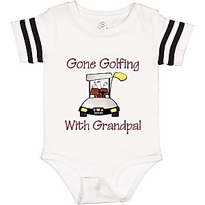 inktastic Gone Golfing with Grandpa Baby Bodysuit 6 Months Football White and Black 8df