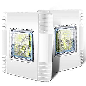 OSTEK 150W LED Gas Station Canopy Light, 19500LM Ceiling Light for Carport Garage Area Lighting 5700K Daylight (400-700W MH/HPS Equiv.) IP65 Waterproof and Outdoor Rated, UL&DLC Listed (2pack)