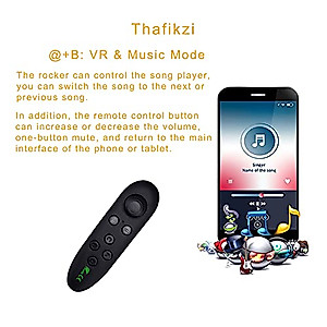 Wireless VR Remote Control for Phones Controller for Tiktok Compatible with iOS/Android, Joystick Remote for iPhone/iPad/Android Phones/Tablet to Control Music Tiktok Video, Selfie, Mouse (Upgrade)