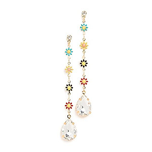 Venessa Arizaga Women's Rainbow Garden Earrings, Gold, One Size