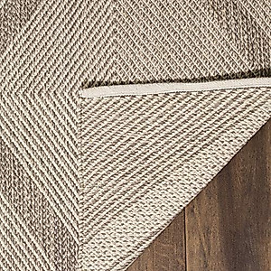 Safavieh Montauk Collection 10' x 14' Grey MTK821A Handmade Cotton Living Room Dining Bedroom Area Rug