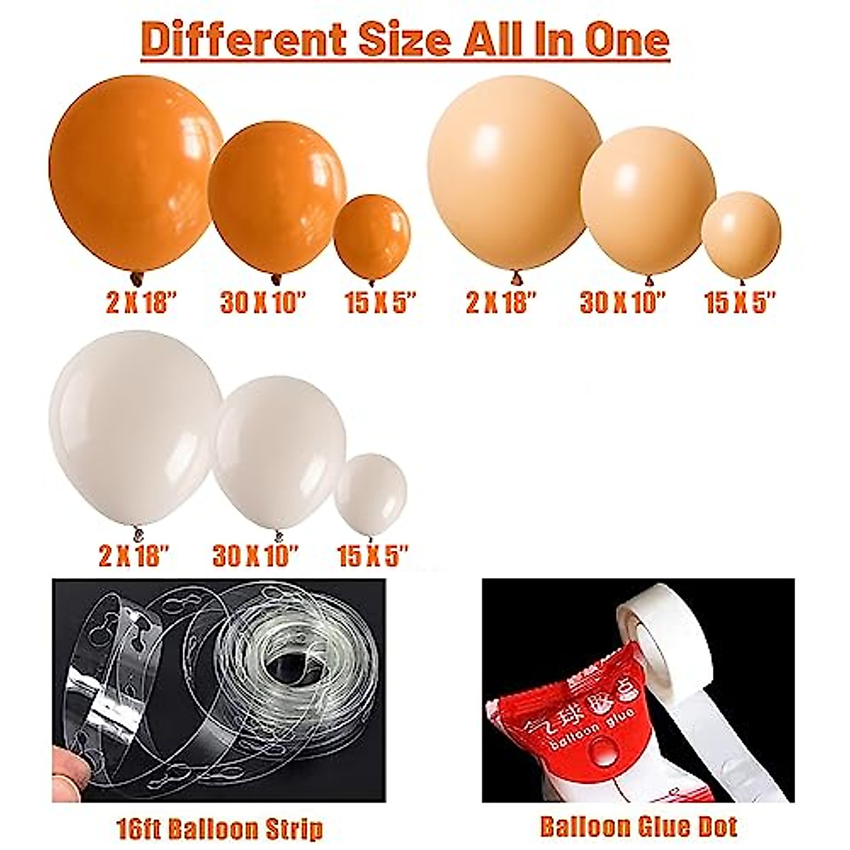 Beaumode Little Pumpkin Balloon Arch Garland Kit for Little Pumpkin Baby Shower Birthday Thanksgaving Fall In Love Bridal Shower Fall themed Rustic Boho Orange Party decorations (Orange Blush)