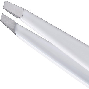 Tweezerman Stainless Steel Slant Tweezer - Eyebrow Tweezers for Women and Men (Midnight Strike)