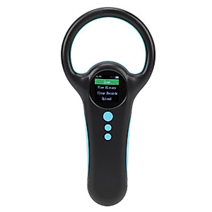 Pet Microchip Reader, Data Storage Portable Pet Chip Scanner Rechargeable Animal ID Tag Scanner with Stable Display 134.2K Dual Frequency Chip for Animal Pets Pigs Dogs Cats