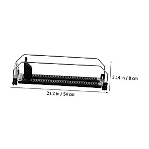 DOITOOL Beverage Organizer Glide Refrigerator Organizer Freezer Organizer Drink Manager Plastic Automatic Black Vending Machine Plastic Organizer Drink Sliding Organizer