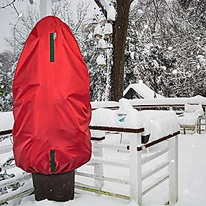 Upright Christmas Tree Storage Bag – For Topiary Trees up to 4 ft Tall – Holiday Tree Covers, for Christmas Trees and Topiary Trees Durable, Lightweight, Easy, Vertical Xmas Storage Bags