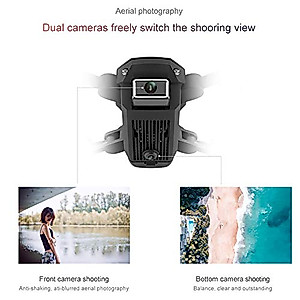 GoolRC S66 Mini Drone with 4K HD Camera, Foldable WiFi FPV Drone for Kids and Adults, RC Qudcopter with Optical Flow Positioning, Headless Mode, Altitude Hold, 3D Flip, Storage Bag and 3 Batteries