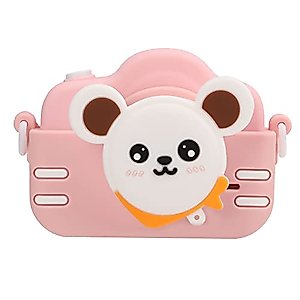 Dpofirs Kids Digital Camera,Mini DV Cartoon Digital Children Camera,Toddler Camera with Filters and Photo Stickers,Toys Video Recorder for Travel/Picnic/Activity(Pink)