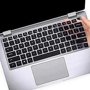 Keyboard Cover Skin for Dell Latitude 5420 5430 5431 14", Latitude 7410 7420 7430 14", Dell Latitude 7520 15.6", Dell Latitude 9000 9420 9430 9510 9520 Keyboard Protective Cover-Black