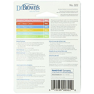 Dr. Brown's 8 Pack Natural Flow Level 2 Standard Nipple