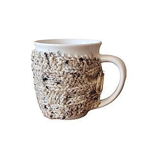 Coffee tea Mug Cozy gift box with 3 units, knitted mug cover, coffee mug sleeve, mug accesory