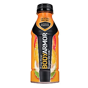 BodyArmor SuperDrink, Electrolyte Sport Drink, Orange Mango 16 Oz (Pack of 24)