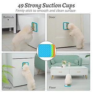 MateeyLife 3PCS Small Lick Mat for Dogs and Cats, Licking Mats with Suction Cups for Dog Anxiety Relief, Cat Lick Pad, Dog Enrichment Toys for Boredom Reducer, Dog Treat Mat for Bathing Grooming