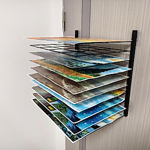 Art Drying Rack,Art Drying Rack for Classroom,no Drill Wall & fit All Walls Paint Drying Rack,10 Removable Shelves 1.57" Apart Art Storage Rack,Painting Drying Rack for Classroom,Art Studios,Schools