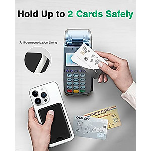 Dlinda 2-Pack iPhone Wallet Magsafe Card Holder, Detachable Magnetic Wallet for iPhone 14 Pro Max/14 Plus/14 Pro/14, iPhone 13 Pro Max/13 Pro/13/13 Mini/iPhone 12 Series, Midnight & Green