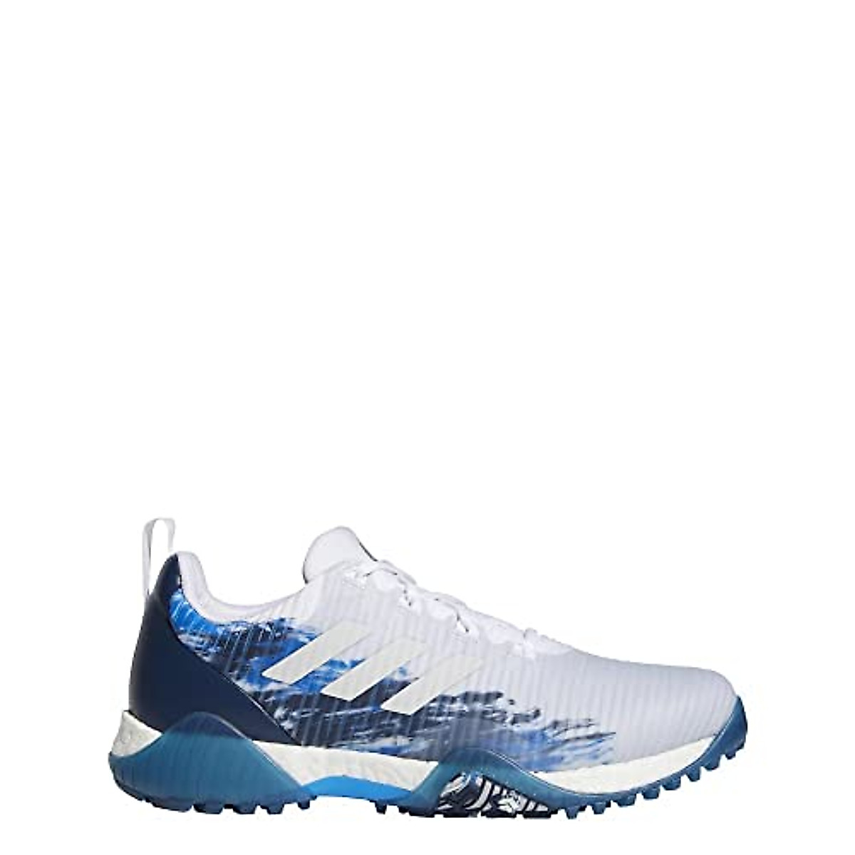 adidas Men's CODECHAOS Spikeless Golf Shoes, Footwear White/Grey One/Crew Navy, 10