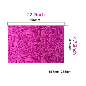 ART Kitchenware Large Size Crocodile Alligator Impression Mat Embossed Silicone Cake Lace Mat 23.6x 15.75" Fondant Cake Decorating Tools Gum Paste Molds Cake Molds Pastry Baking Tools BLM-26