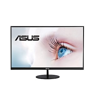 ASUS VL249HE 23.8” Eye Care Monitor, 1080P Full HD, 75Hz, IPS, Adaptive-Sync/FreeSync, Eye Care, HDMI VGA, Frameless Slim Design, VESA Wall Mountable (Renewed)